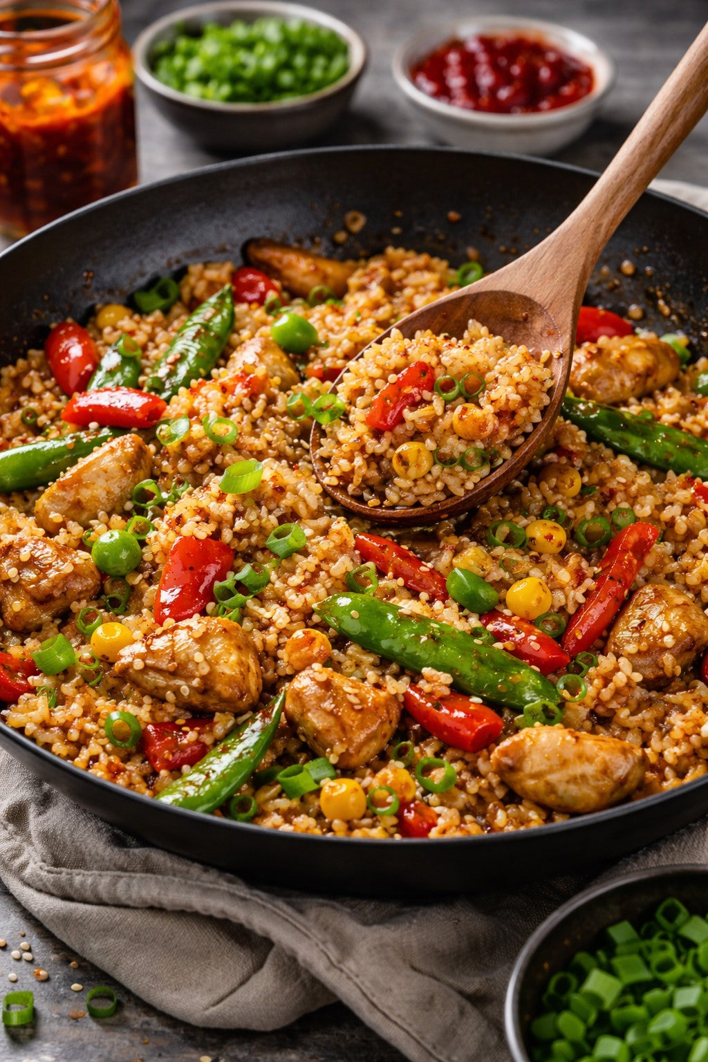 Pepper Jam Stir-Fry Rice – Rollicking Buckaroo