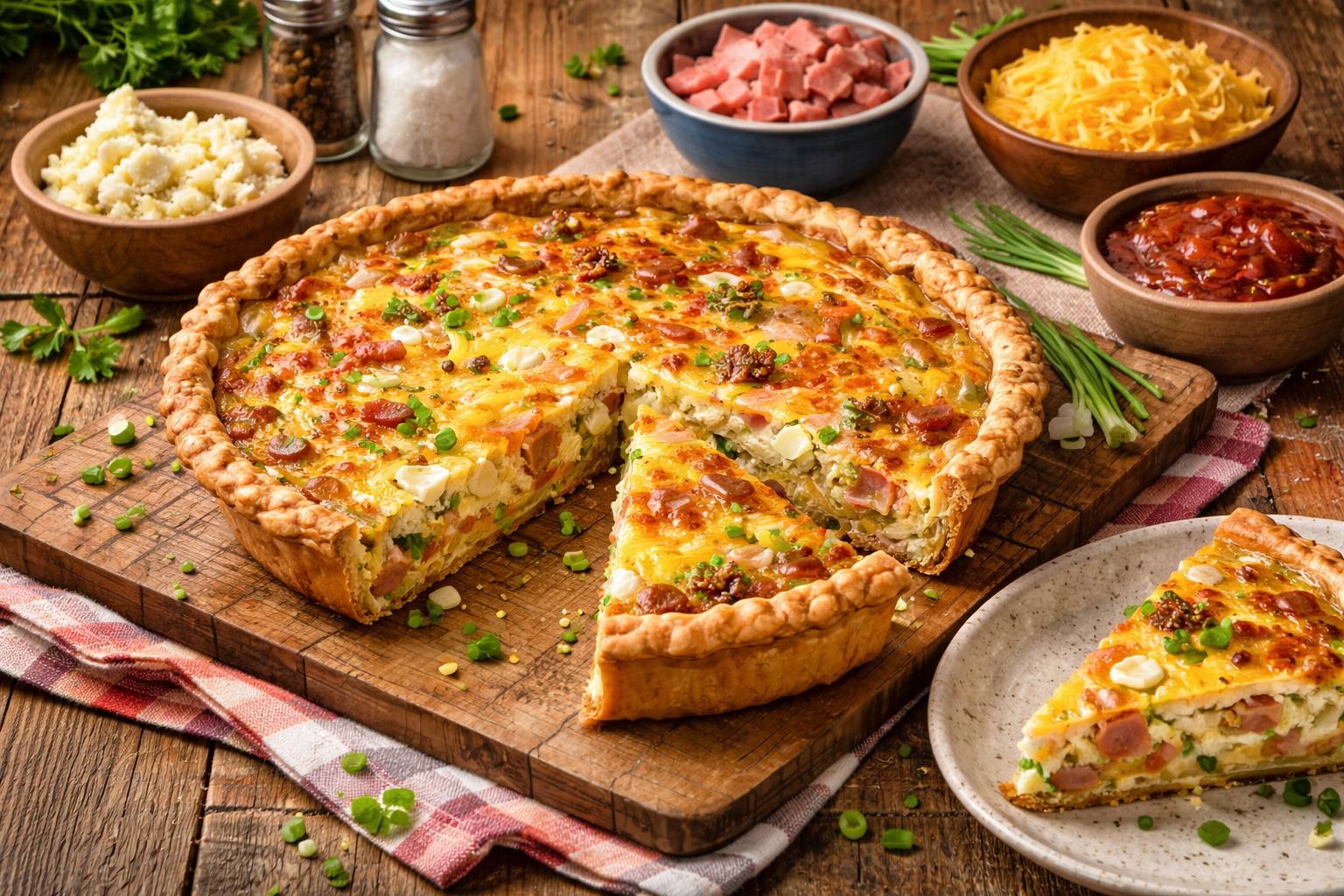 Rollicking Buckaroo Pepper Jam Quiche